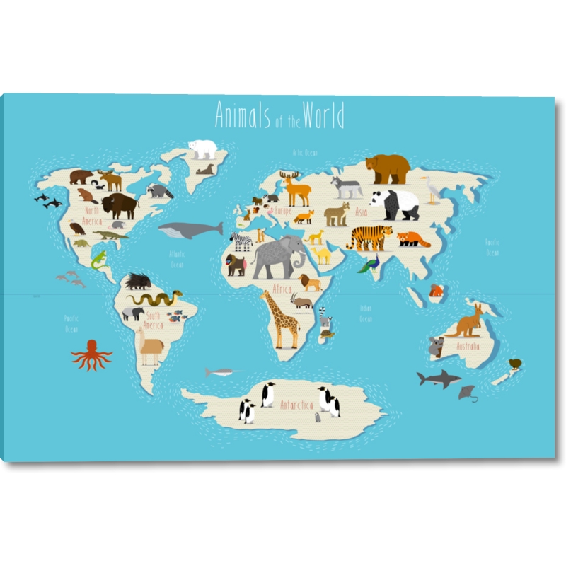 nextART. Animals Map of the World