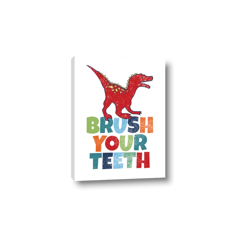 nextART. Brush Your Teeth Red Dino