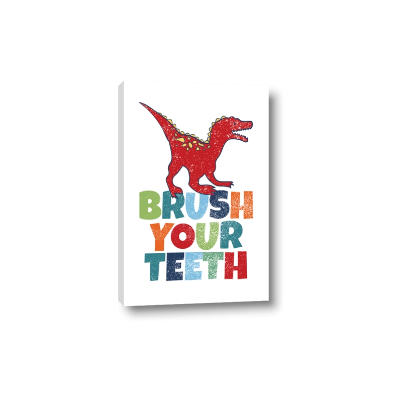 nextART. Brush Your Teeth Red Dino