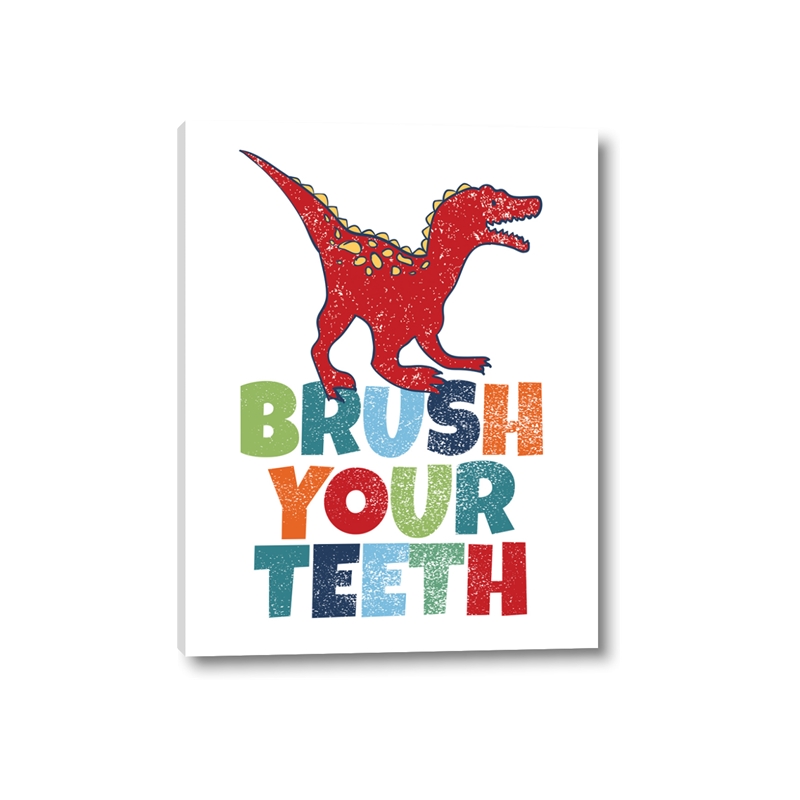 nextART. Brush Your Teeth Red Dino