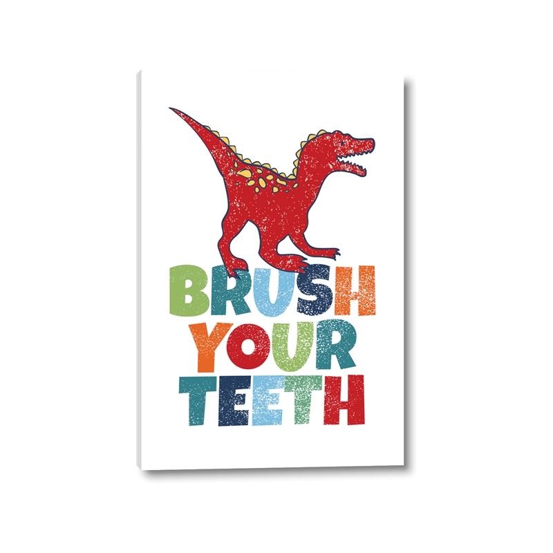 nextART. Brush Your Teeth Red Dino