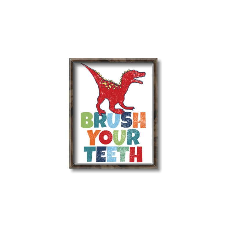 nextART. Brush Your Teeth Red Dino