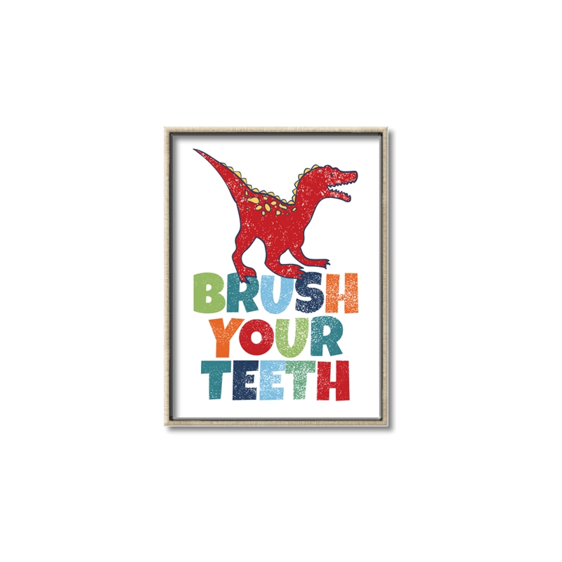 nextART. Brush Your Teeth Red Dino