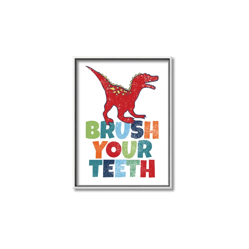 nextART. Brush Your Teeth Red Dino