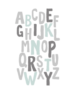 nextART. Mint Alphabet II