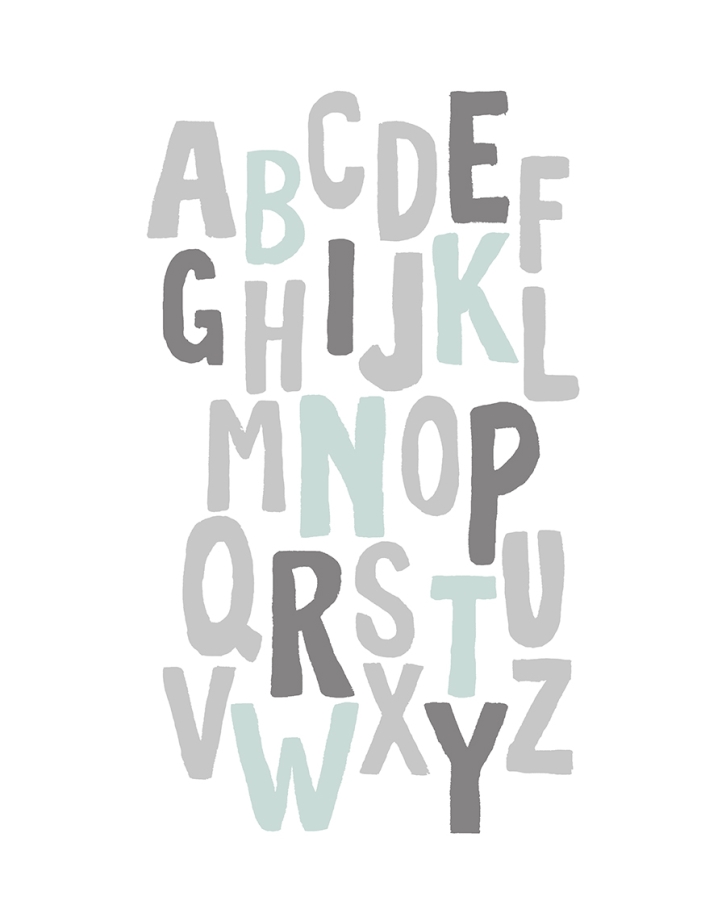 nextART. Mint Alphabet II