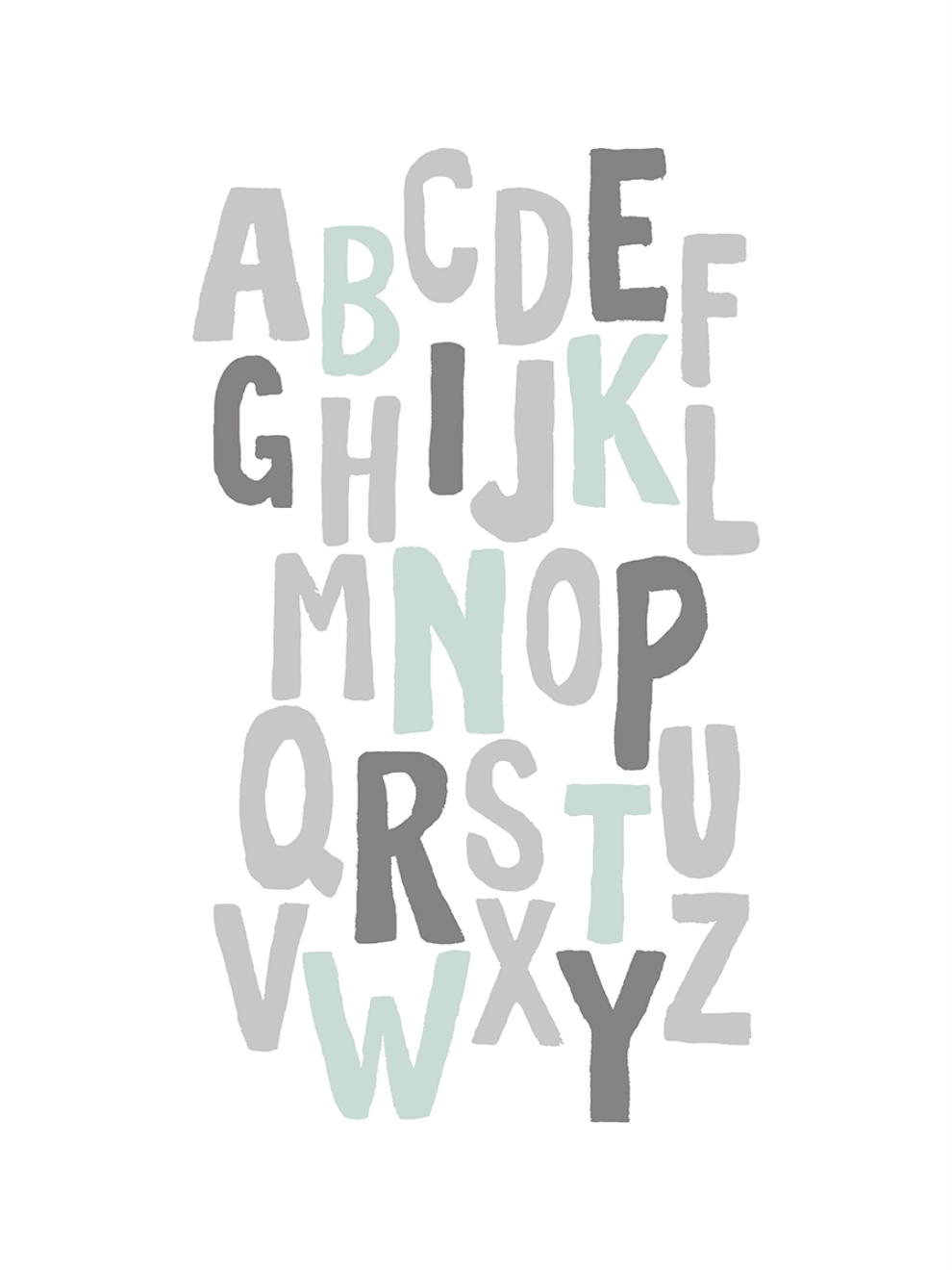 nextART. Mint Alphabet II