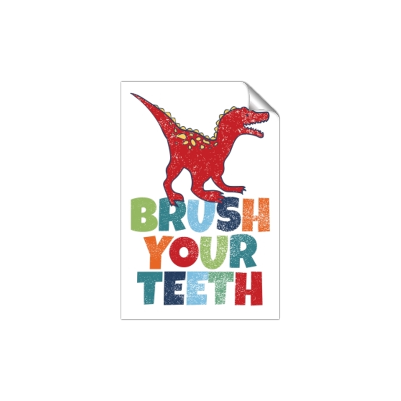 nextART. Brush Your Teeth Red Dino