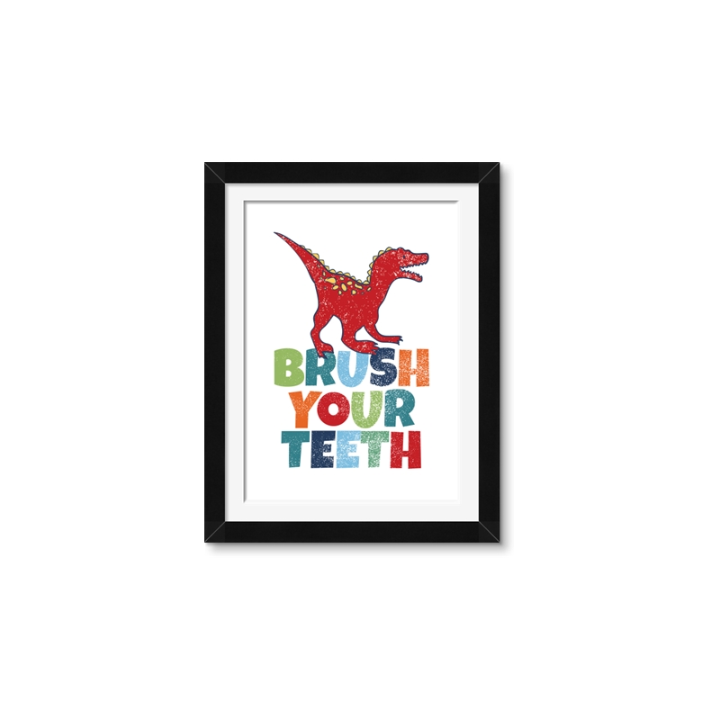 nextART. Brush Your Teeth Red Dino