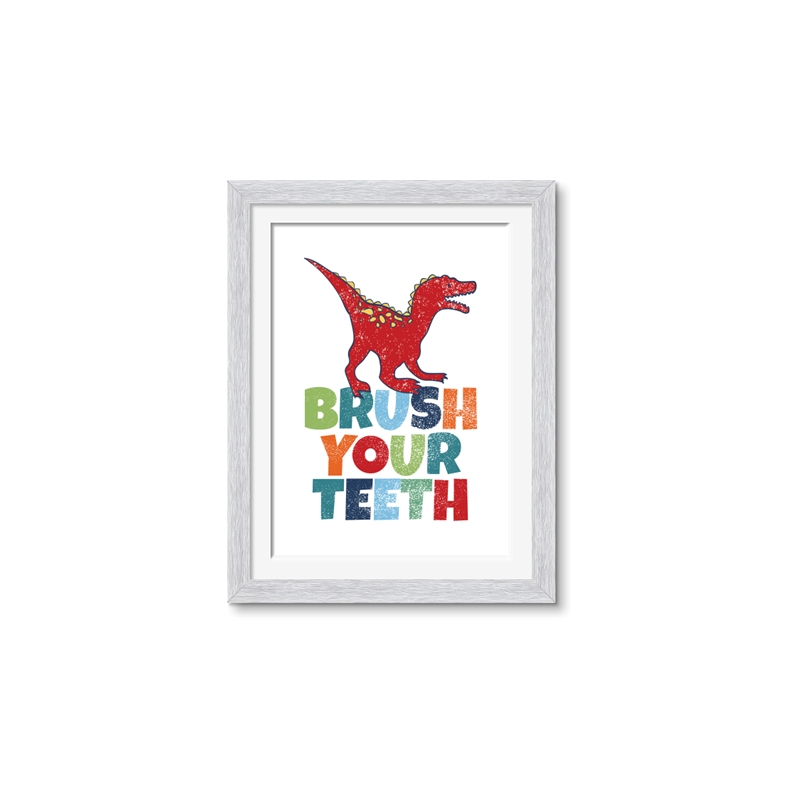 nextART. Brush Your Teeth Red Dino