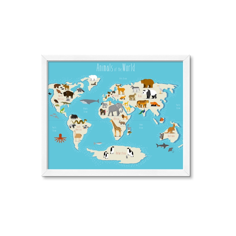 nextART. Animals Map of the World
