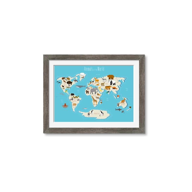 nextART. Animals Map of the World